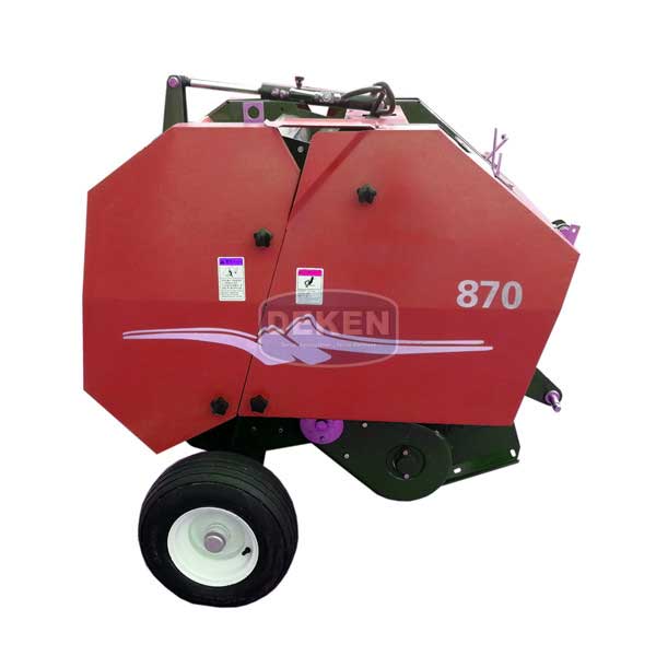 3.China 8070 (870) straw baler red | China DEKEN Mini Round Baler